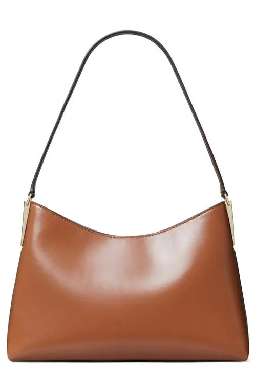 Tory Burch Small Robinson Leather Shoulder Bag - Aged Tan