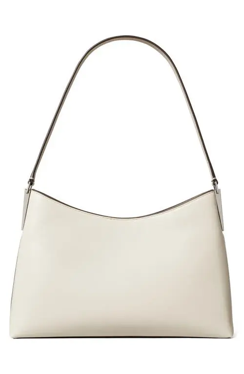 Tory Burch Small Robinson Leather Shoulder Bag - Light Cream