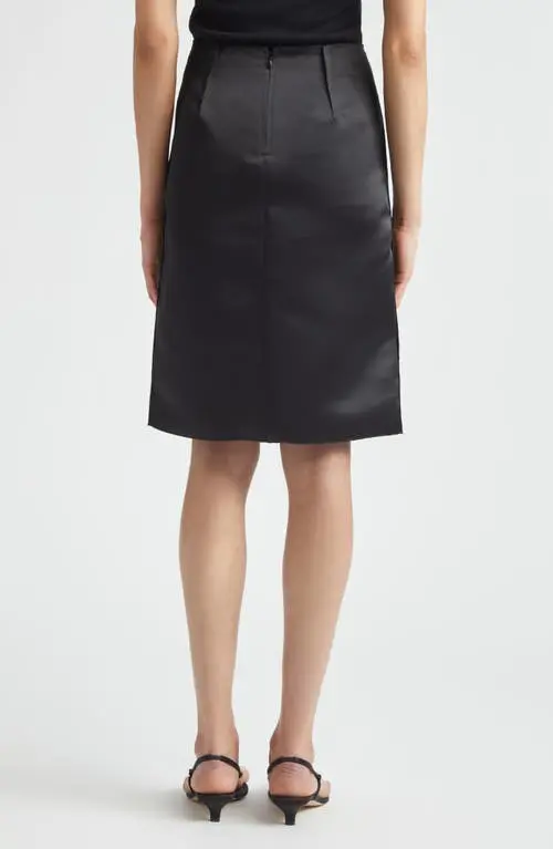 TOTEME Duchesse Satin Pencil Skirt