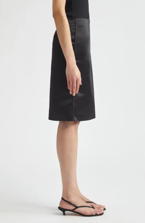 TOTEME Duchesse Satin Pencil Skirt
