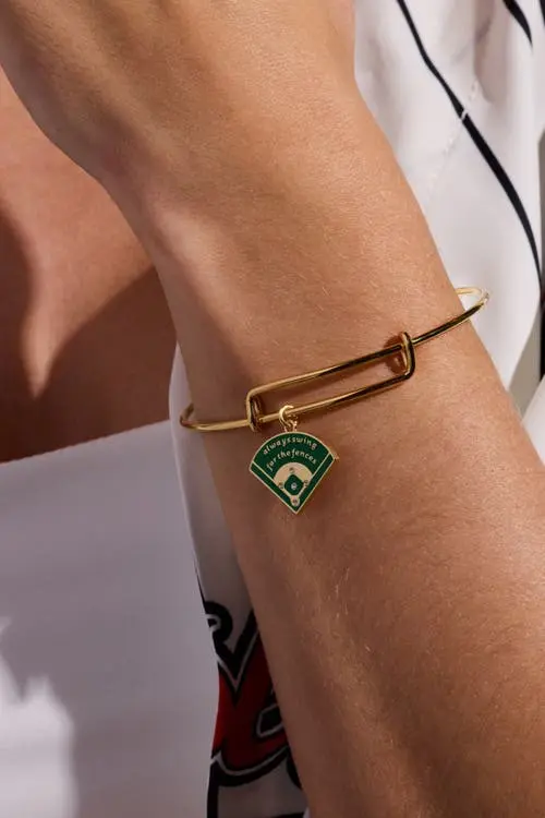 ALEX AND ANI Always Swing For The Fences" Charm Bangle