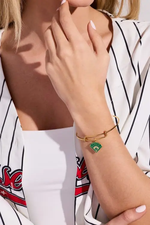 ALEX AND ANI Always Swing For The Fences" Charm Bangle