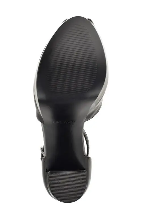 Nine West Keela Platform Ankle Strap Pump - Black
