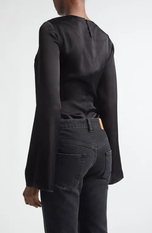 Isabel Marant Étoile Neame Draped Bell Sleeve Top