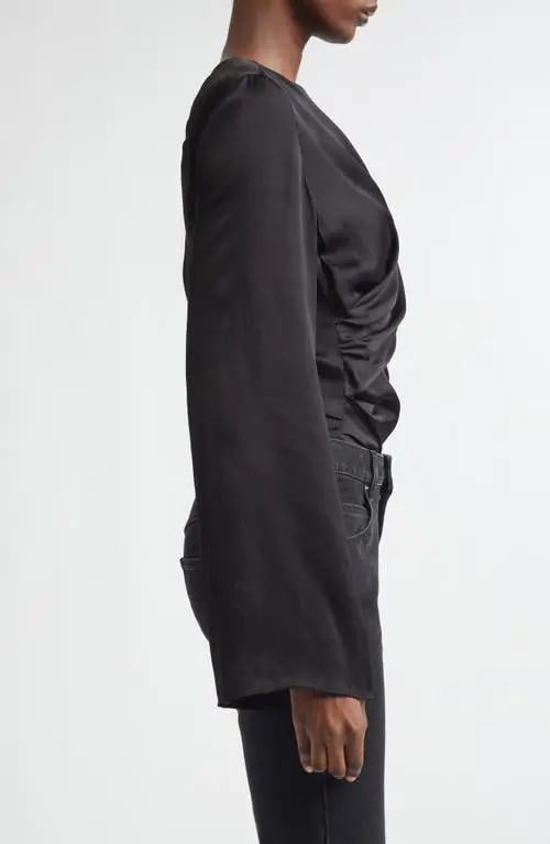 Isabel Marant Étoile Neame Draped Bell Sleeve Top