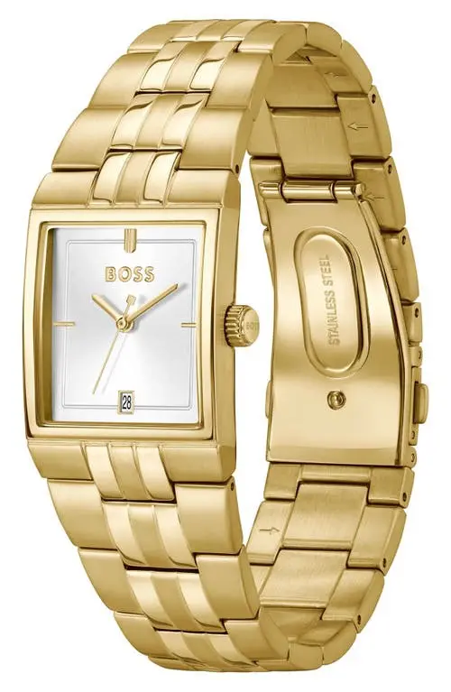 BOSS Goldtone Stainless Steel Bracelet Watch