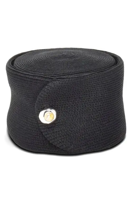 GIGI BURRIS MILLINERY Tenley Straw Hat - Black