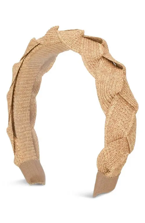 GIGI BURRIS MILLINERY Braided Toyo Straw Headband - Dune
