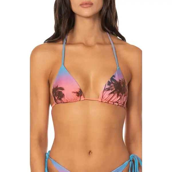 MAAJI Peach Drift Reversible Bikini Top - Blue