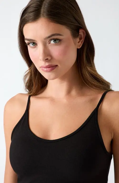 Guess Syrma Cropped Tank Top With Embroidered Logo