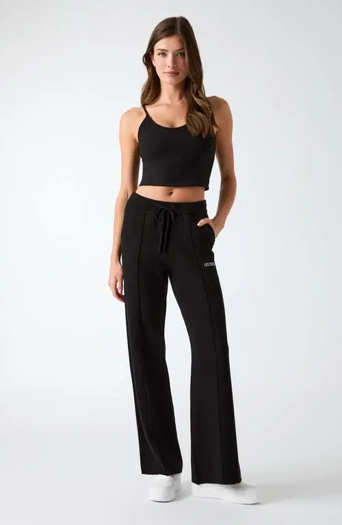 Guess Syrma Cropped Tank Top With Embroidered Logo