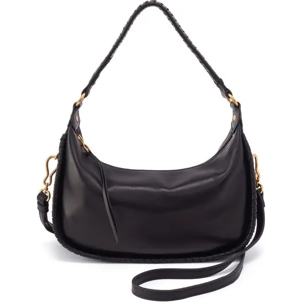 Hobo Mia Leather Crescent Bag - Black