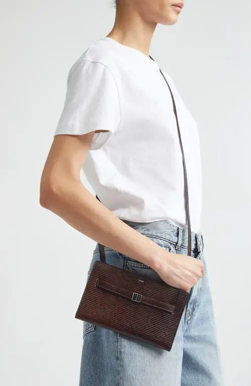 TOTEME Belted Lizard Embossed Crossbody Bag