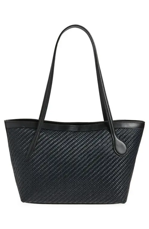 LIFFNER Midi Sprout Woven Leather Tote