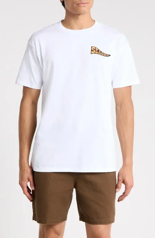 SEAGER CO Long Ride Cotton Graphic T-shirt