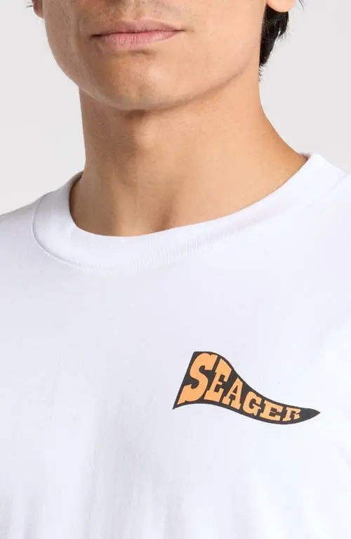 SEAGER CO Long Ride Cotton Graphic T-shirt