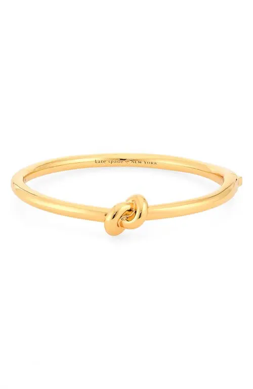 Kate Spade New York Sailor's Knot Hinged Bangle Bracelet - Gold