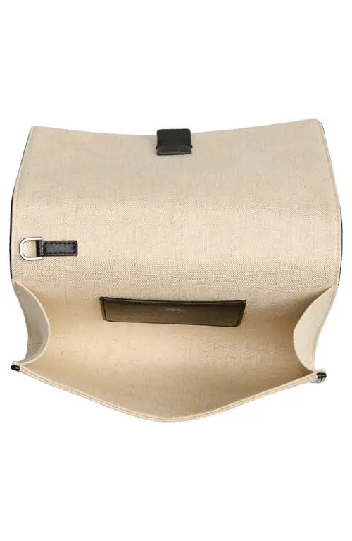 TOTEME T-flap Canvas & Leather Envelope Clutch