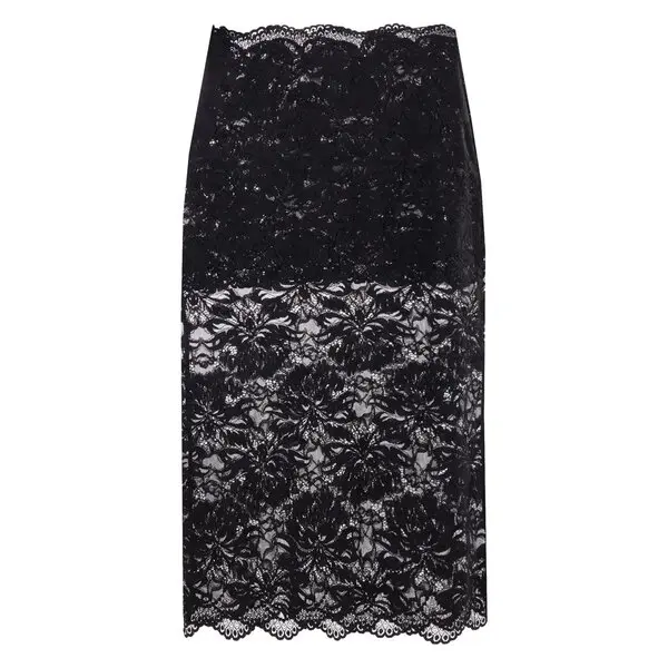 Rabanne High-waisted Lace Skirt