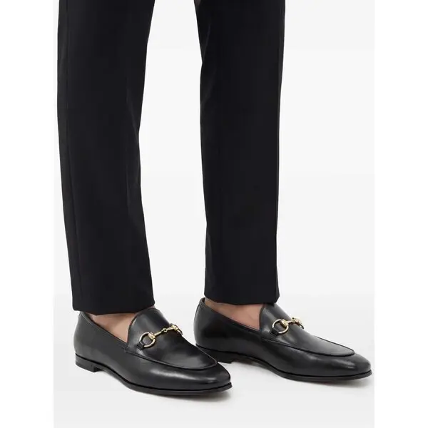 Gucci Calf Leather Horsebit Loafers - Black