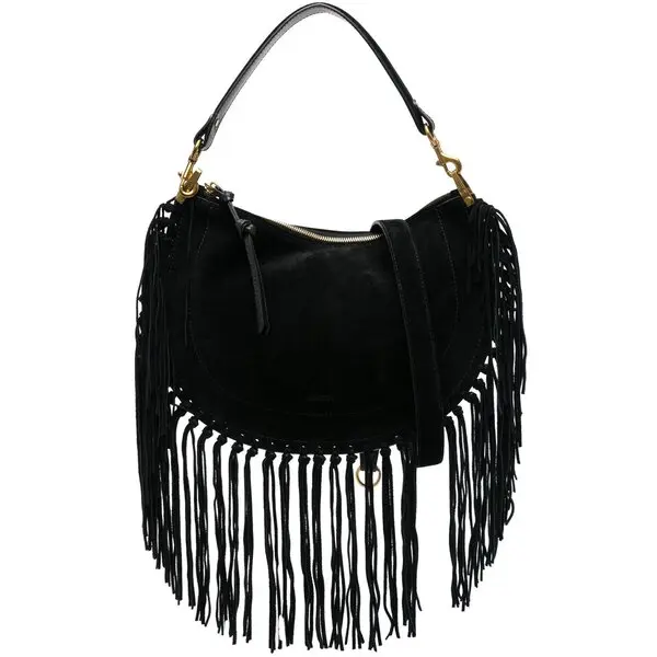 Isabel Marant Étoile Suede Fringe Detail Tote Bag - Black