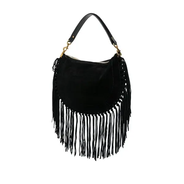 Isabel Marant Étoile Suede Fringe Detail Tote Bag - Black