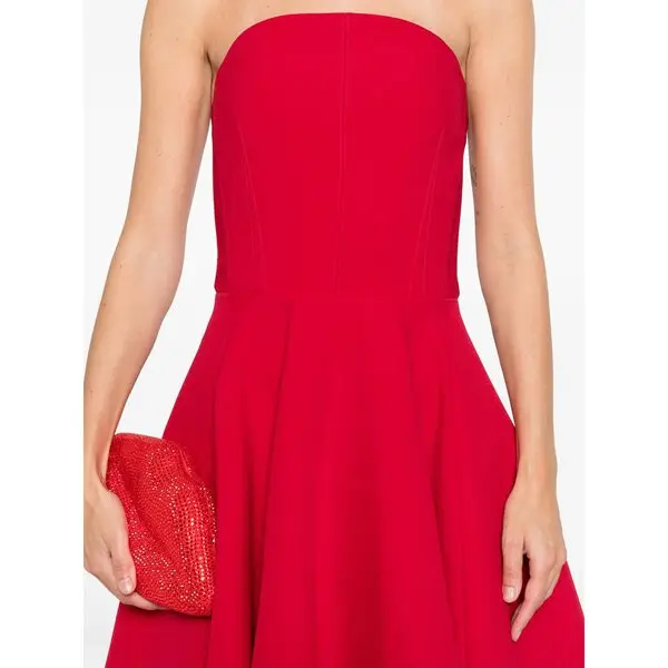 Solace London Strapless Flared Skirt Floor-length Evening Dress