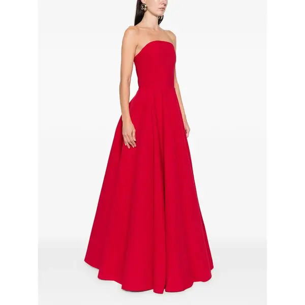 Solace London Strapless Flared Skirt Floor-length Evening Dress