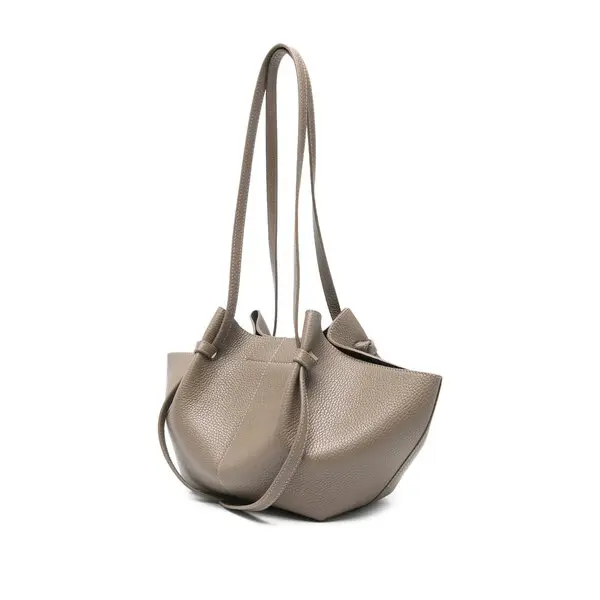 Yuzefi Tote Bag With Knot Detail - Gray