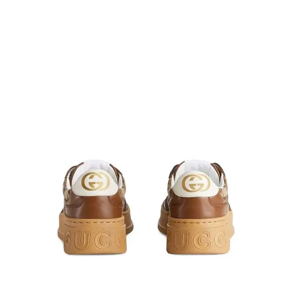 Gucci Gg Supreme Canvas And Leather Trainers
