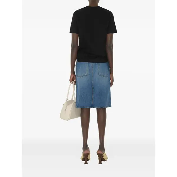 Burberry Cotton T-shirt With Equestrian Knight Motif
