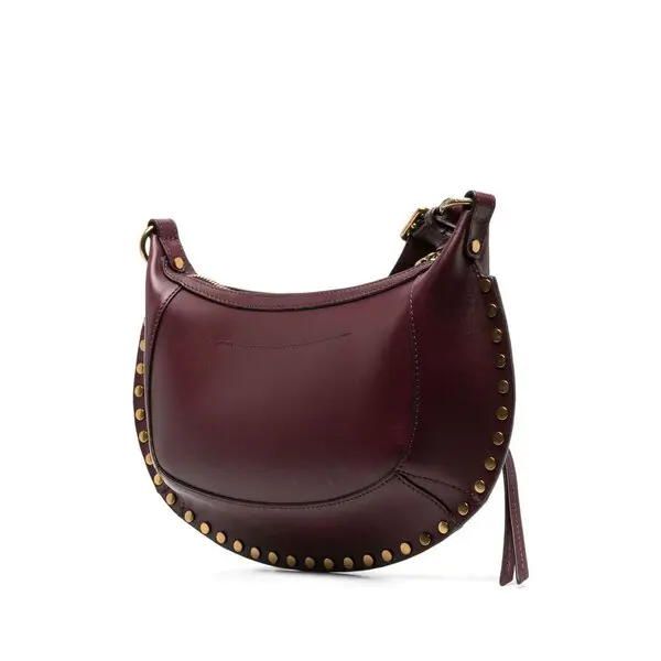 Isabel Marant Étoile Studded Leather Shoulder Bag - Red