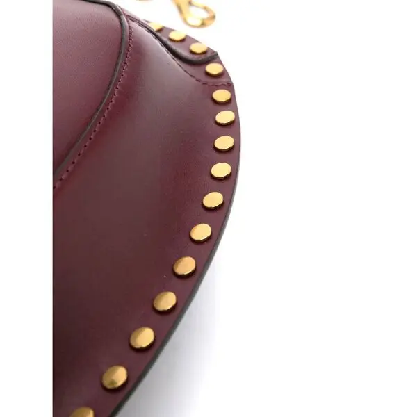 Isabel Marant Étoile Studded Leather Shoulder Bag - Red