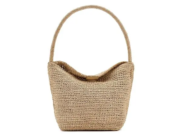Madewell Raffia Handwoven Shoulder Bag Shoulder Handbags Natural