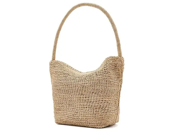 Madewell Raffia Handwoven Shoulder Bag Shoulder Handbags Natural