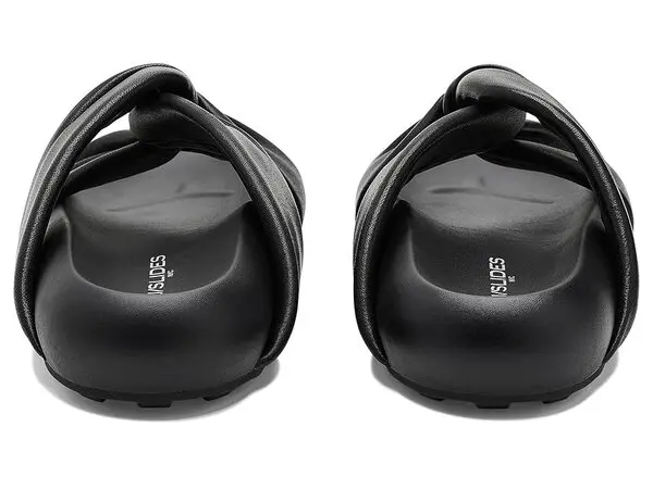 J/SLIDES NYC Calista Leather Platform Sandals - Black