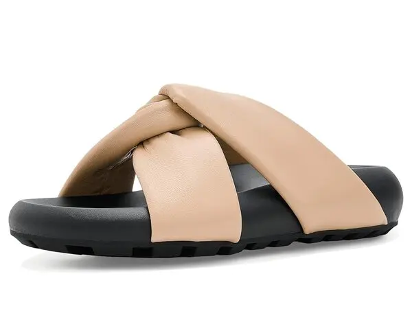 J/SLIDES NYC Calista Platform Sandals - Camel
