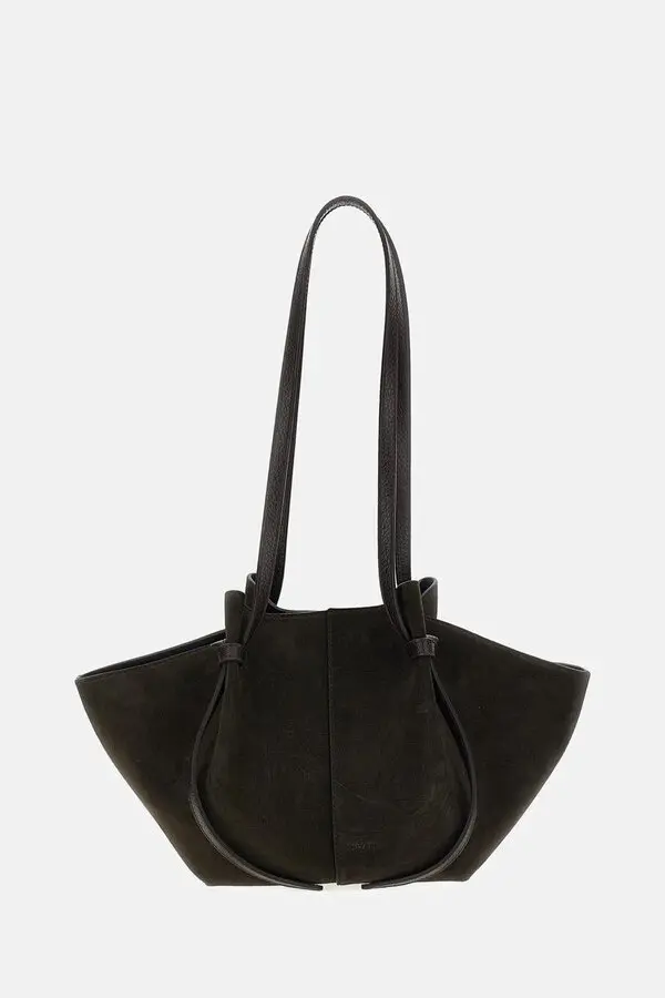 Yuzefi Mochi Suede Handbag - Brown