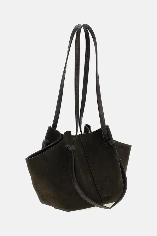 Yuzefi Mochi Suede Handbag - Marrone