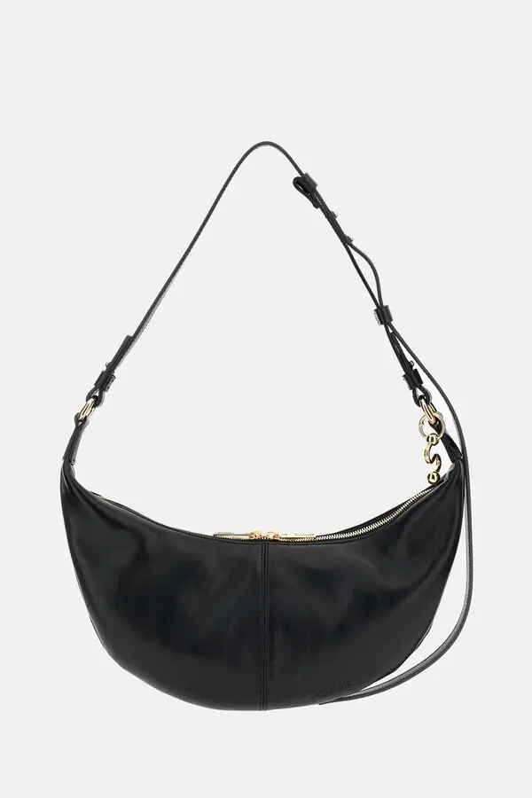Sportmax Nappa Leather Hobo Bag - Black