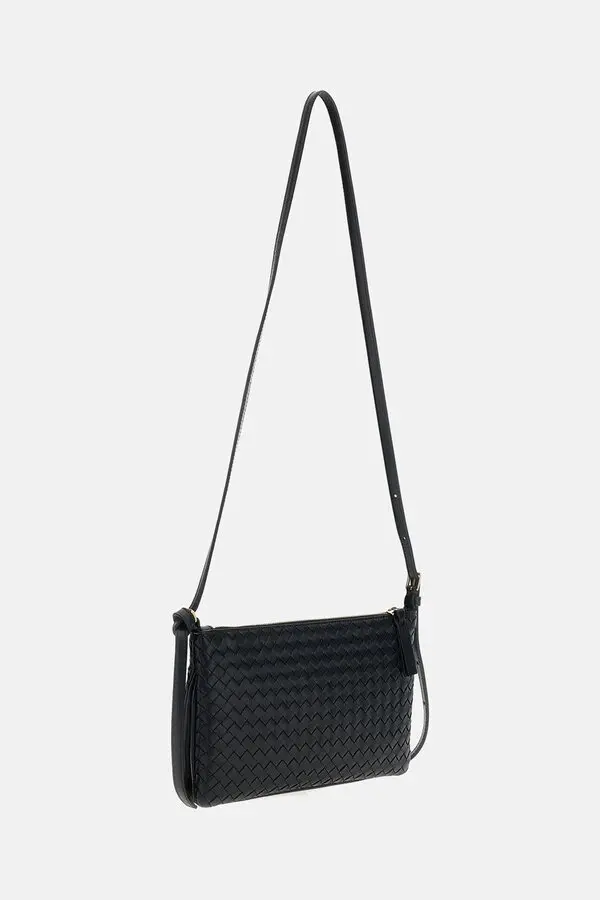 Bottega Veneta Mini Gemelli Crossbody Bag - Nero