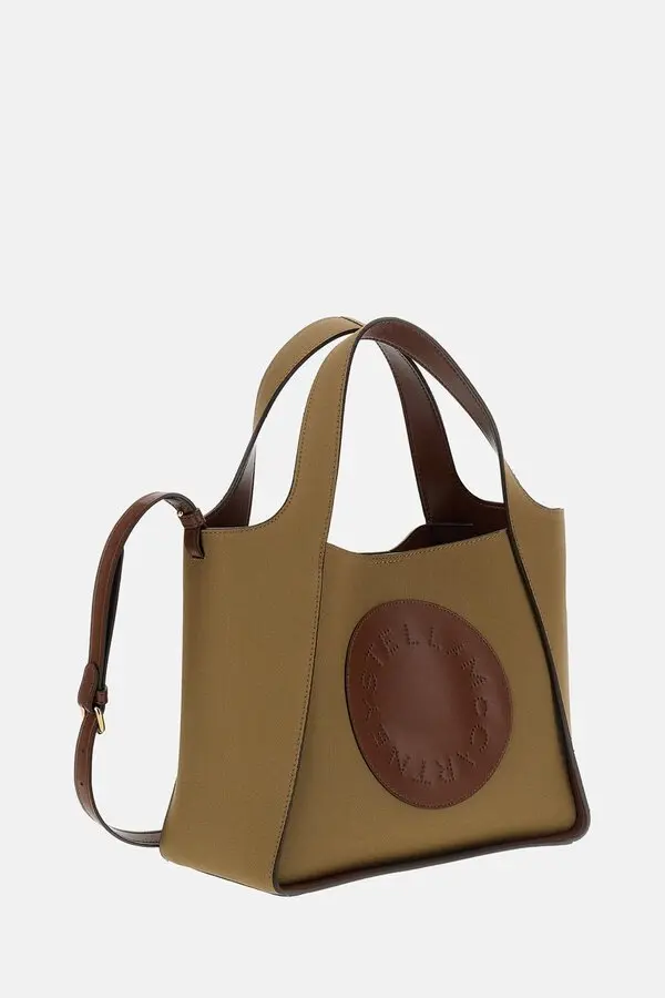 Stella McCartney Logo Tote Bag In Macintosh And Alter Mat