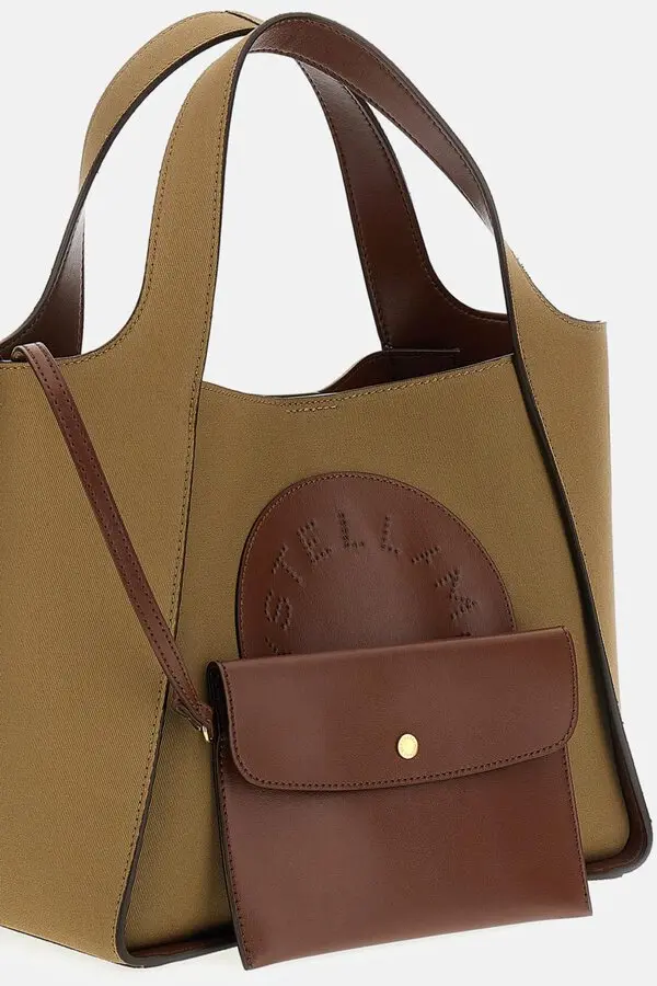 Stella McCartney Logo Tote Bag In Macintosh And Alter Mat