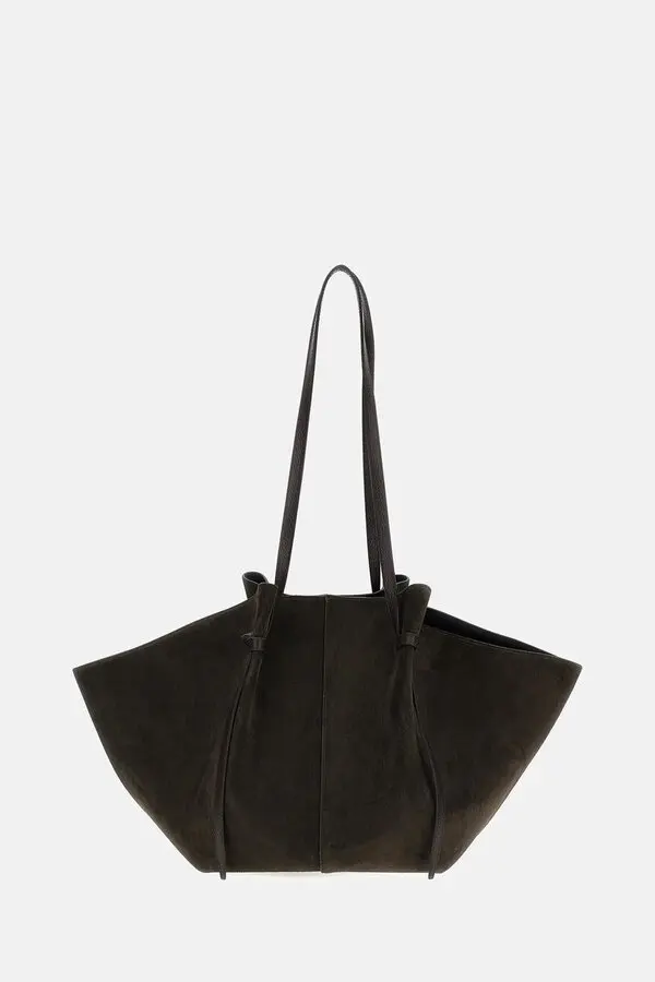 Yuzefi Mochi Large Suede Shopper Bag - Marrone