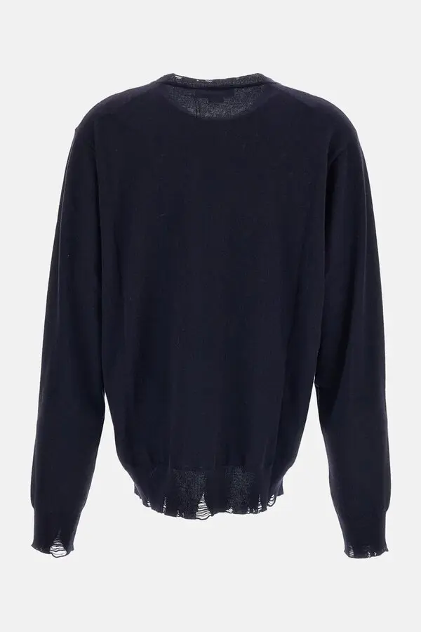 Stella McCartney Navy Merino Wool Sweater - Blu
