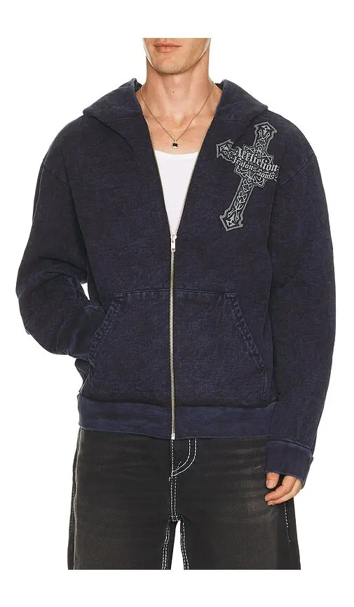 AFFLICTION Seeker Long Sleeve Zip Hoodie
