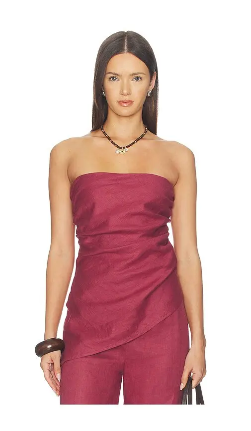 Faithfull The Brand Nera Top - Burgandy