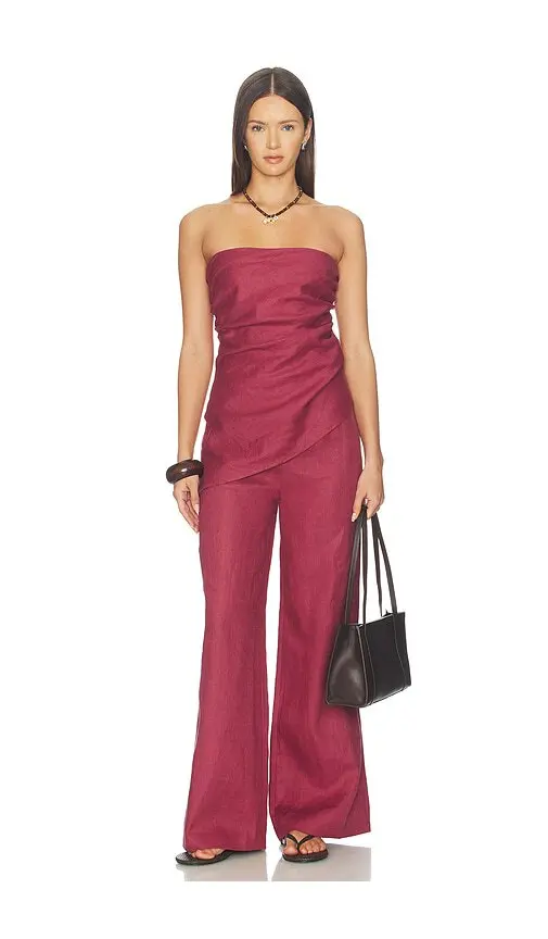 Faithfull The Brand Nera Top - Burgandy
