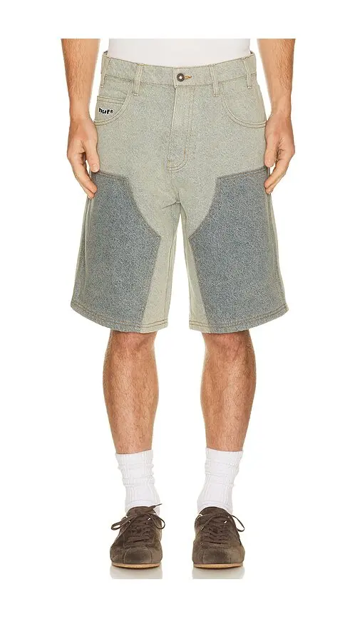 HUF Kinda Loose Double Knee Patchwork Denim Shorts