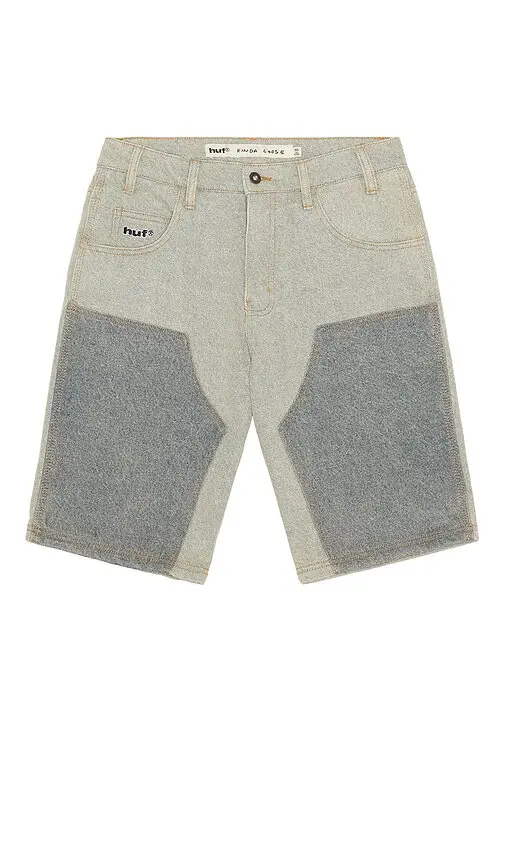 HUF Kinda Loose Double Knee Patchwork Denim Shorts